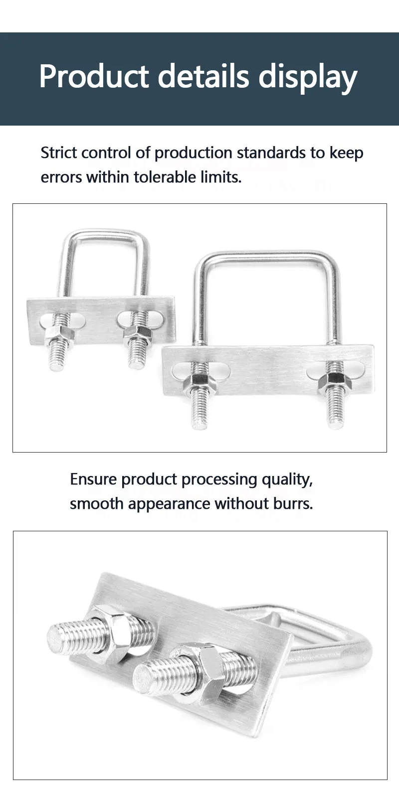 Carbon Steel Zinc Plated Pipe Clamp With Hex Nut Splint 304 316 ...