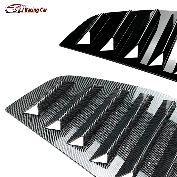 Carbon Fiber Rear Window Louvers Decoration Spoiler Panel Side Louver ...