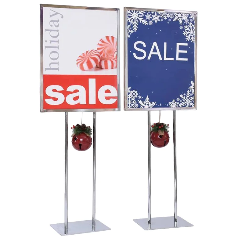 Metal Steel Floor Standing Poster Display Stand Sign Holder - Buy ...