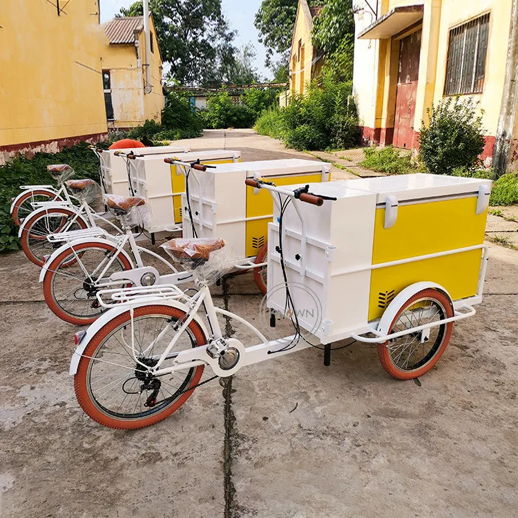 Oem Outdoor Street Mobile Ice Cream Bike With Freezer Customized ...
