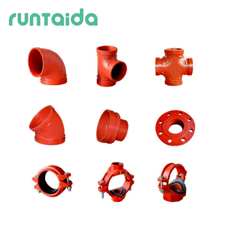 Pipe Fire Fighting Grooved Rigid Flexible CouplingsTee Elbow Cross ... Pipe Fire Fighting Grooved Rigid Flexible CouplingsTee Elbow Cross ...