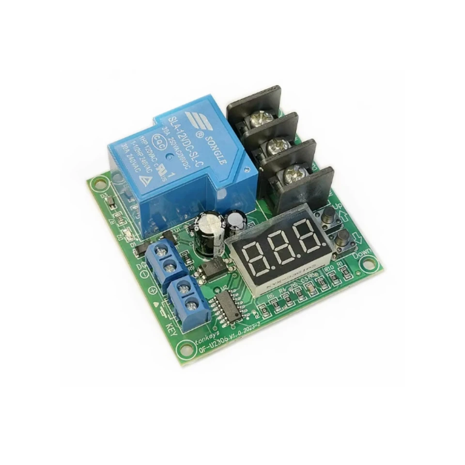 Taidacent 12V 24V 30A Power On Off Time Delay Relay Switch 3 Digits Electric Timer Relay Digital ...