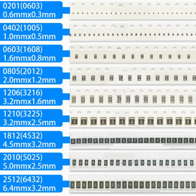 Surface mount resistor 0805 (2012) SMD 1% 5% 1.2M 1.3M 1.5M 1.6M 1.8M ...