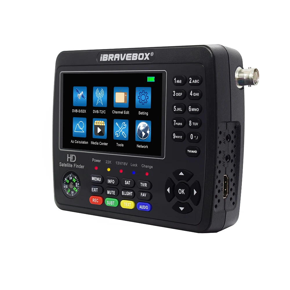 Ibravebox V10 Finder Pro + H.265卫星finder仪表dvb-t2/ S2/s2x Ahd Mpeg4 V8 ...