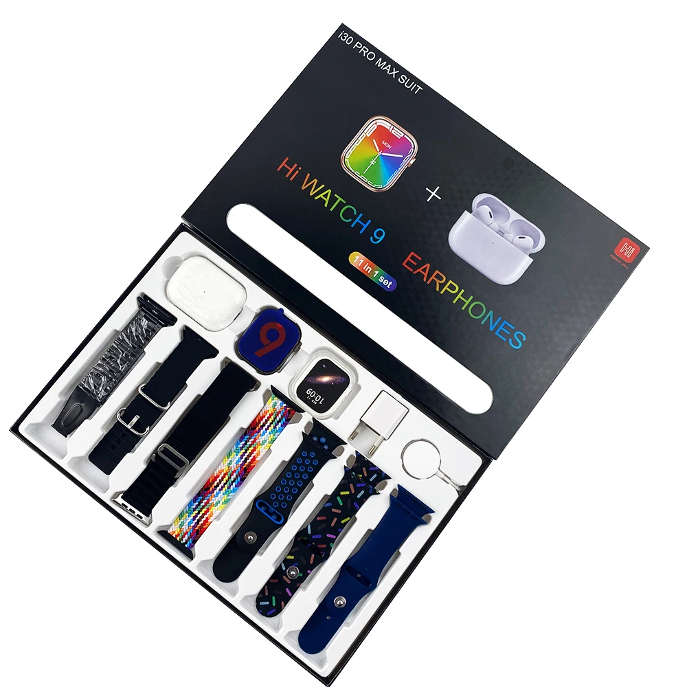 Most Popular Smart Watch I30 Pro Max 7+ 4 With Earbuds Wireless 49mm ...