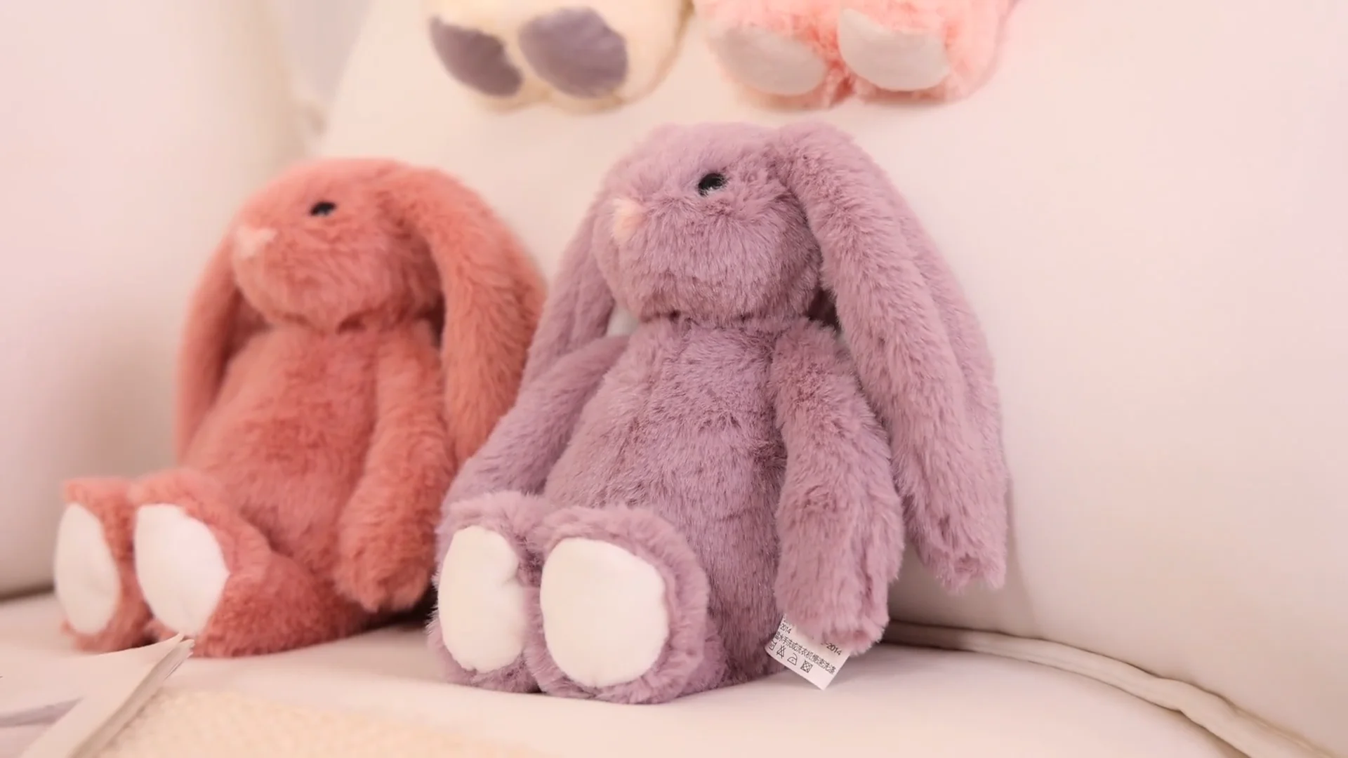 Custom Easter Rabbit Plush Bad Bunny Long Ear Color Stuffed Soft Bunny ...