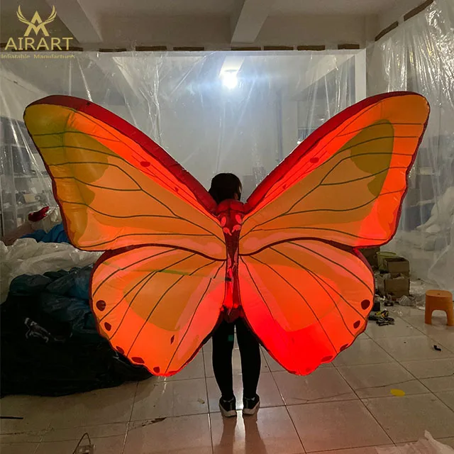 Light up Inflatable Butterfly Wings for Party Dance Dress