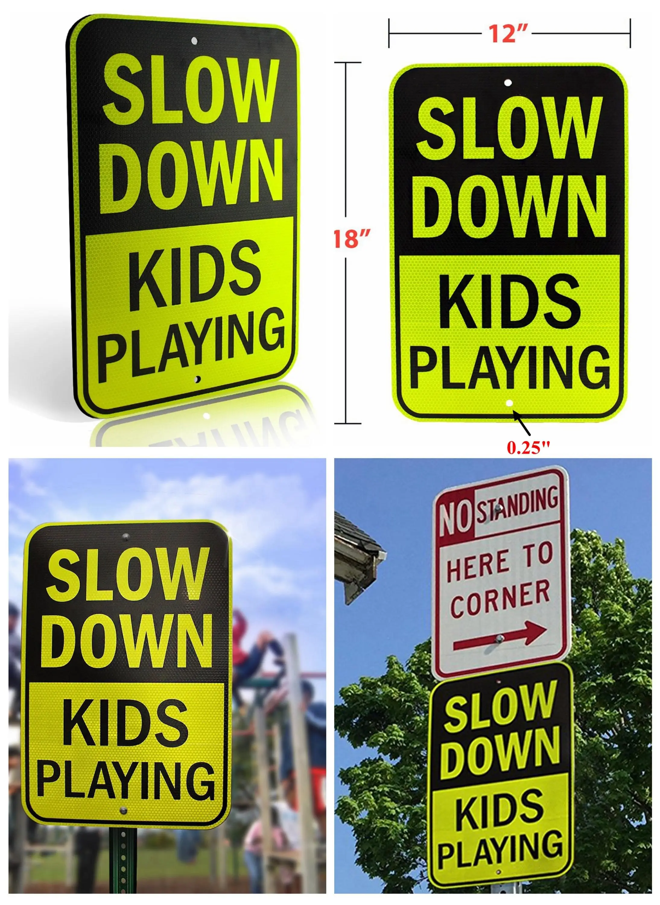Custom Aluminium Reflect Warn Stop Sign - Buy Custom Warn Sign,Custom ...