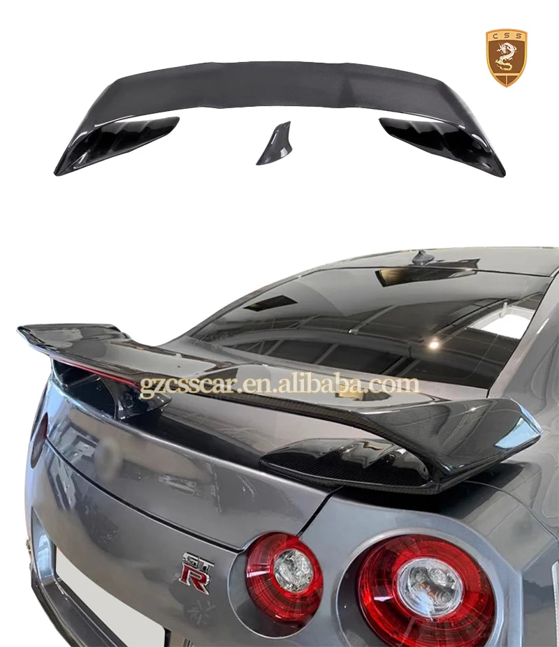 2017 Gtr R35 Carbon Fiber Vari Style Rear Trunk Wing Spoiler - Buy ...