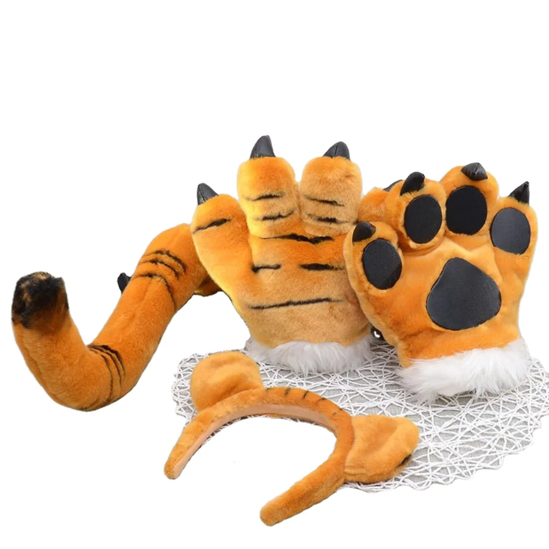 Alibaba.com: Factory Wholesale Simulation Plush Tiger Paw Stuffed Tail ...