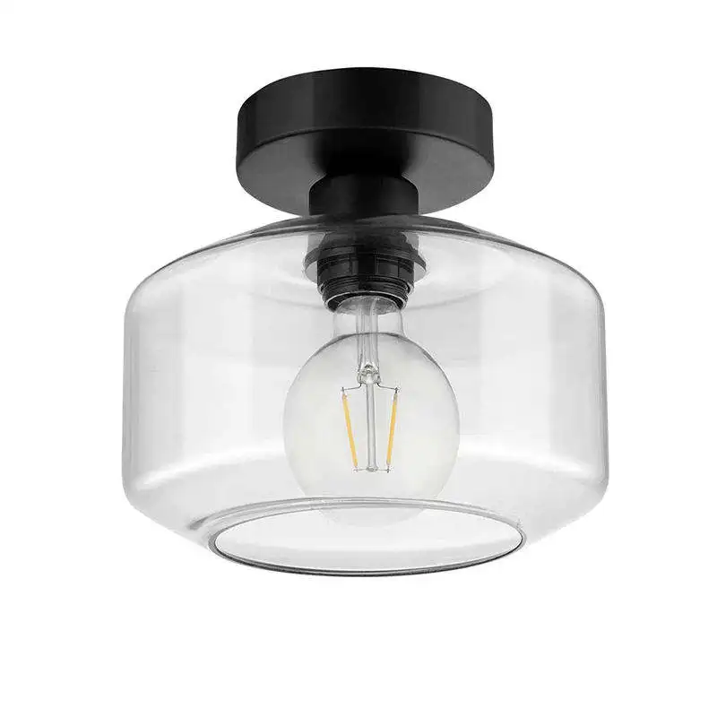 Modern Creative Glass Ceiling Light For Corridor Minimalist Indoor Living Room Metal Dimmable