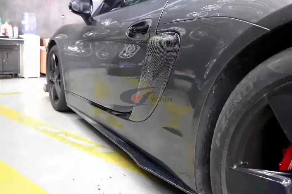 Carbon Fiber Body Kit For 2013-2015 Porsche Cayman 981 Side Vent Rear ...