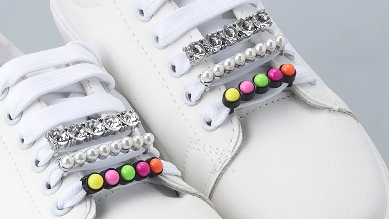 Pearl Dubrae Custom Metal Logo Labels Metal Buckle Tags Shoelace Charms ...