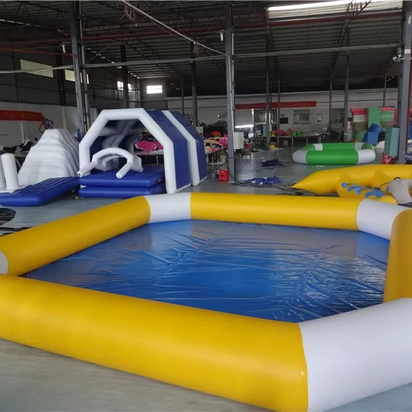 custom inflatable swimming pool water amusement park equipment backyard ...