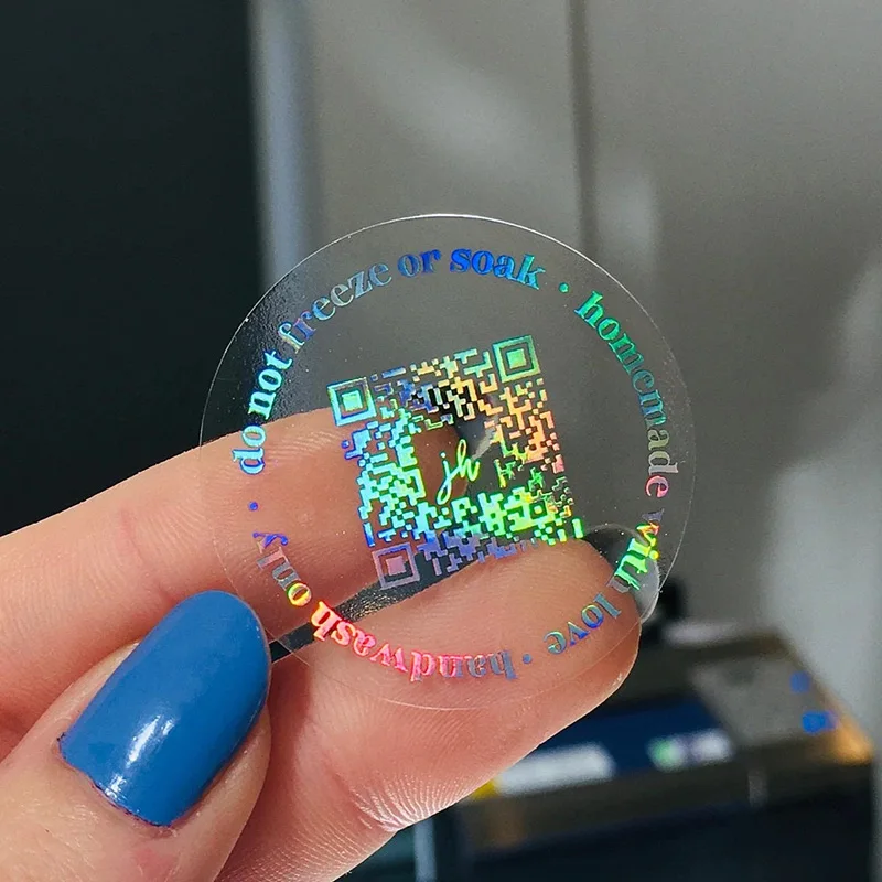 Custom Anti-Counterfeit Transparent Hologram Sticker