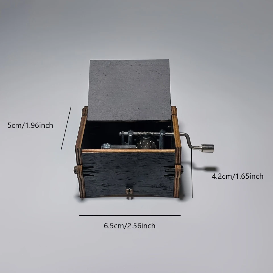 Wooden Hand Crank Music Box Children's Holiday Gifts Christmas Gifts ...