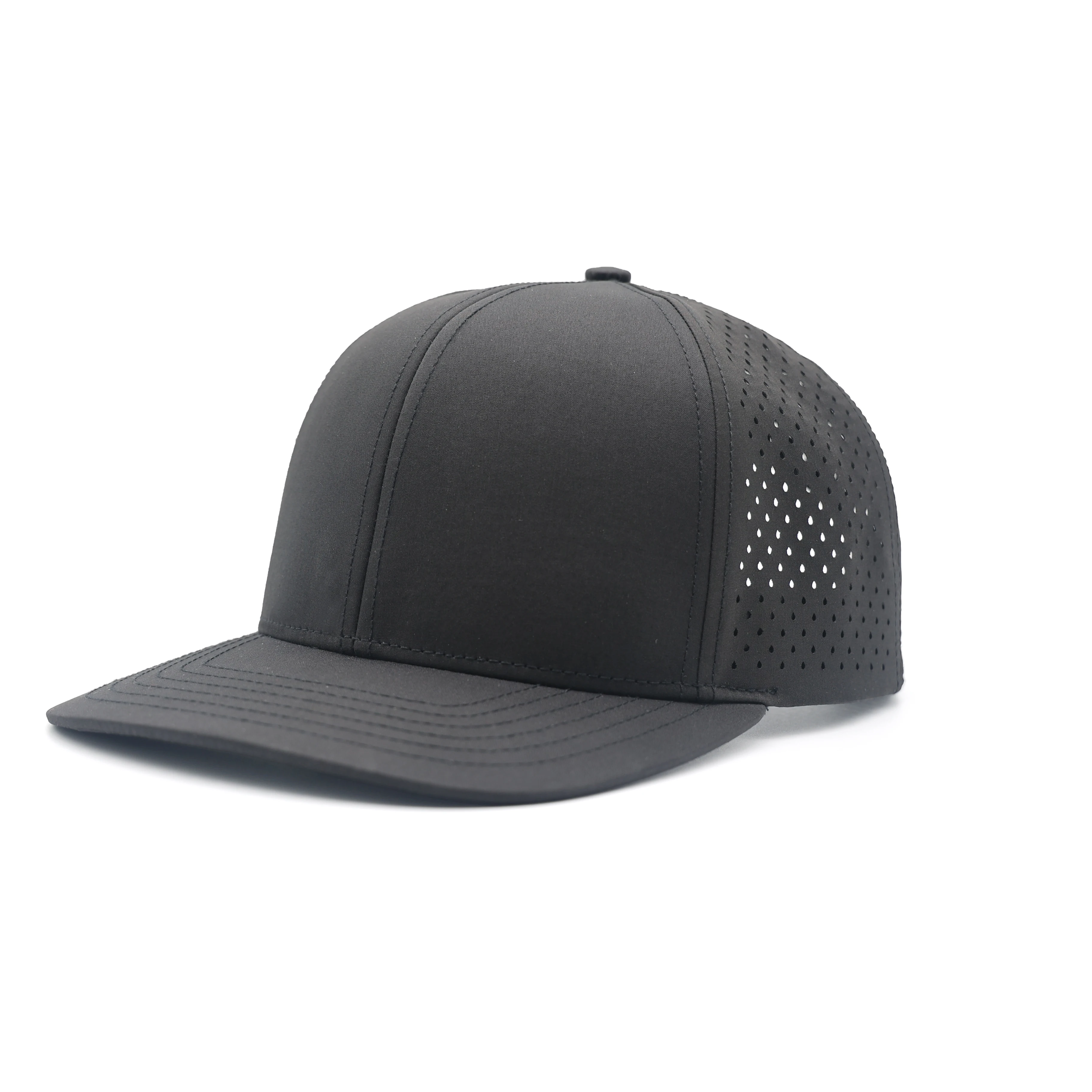 6 Panel Laser Cut Hole Perforated Hat With Quick Drying Waterproof Hat ...
