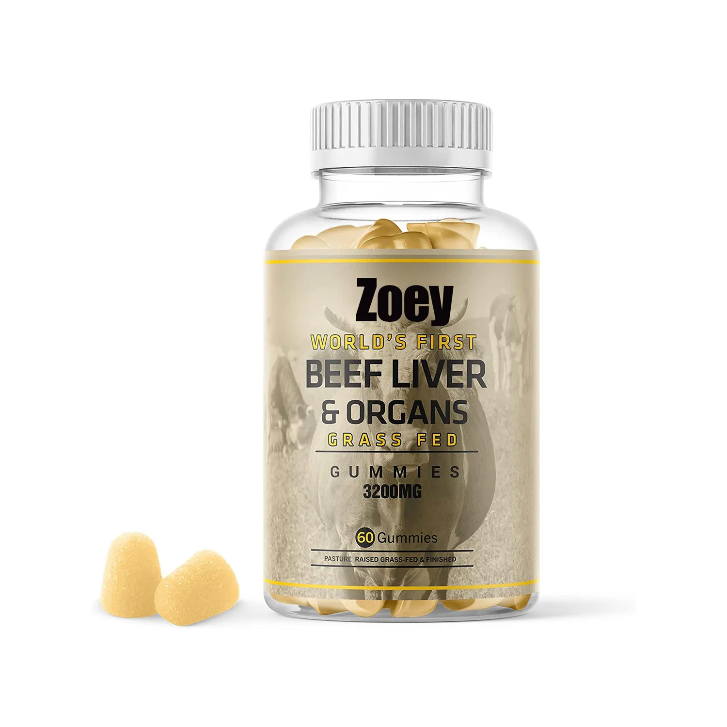 Beef Liver And Organs Gummies Advanced Supplements With Beef Organs ...