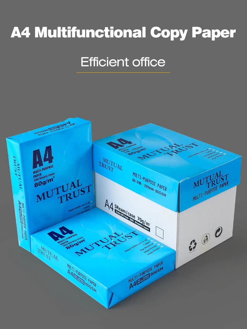 A Grade Printing Paper - High Quality 80gsm A4 Copy Paper