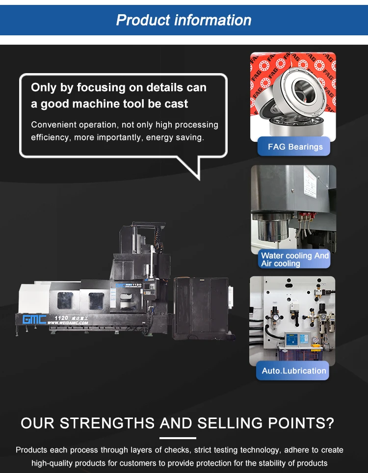 Multi Purpose Straight Row Tool Change 3 Axis Moving Beam Gmc1120 ...