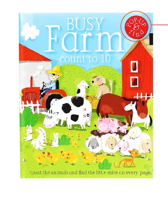 Colorful High Quality Costom Printed Cardboard Baby English 3d Books ...