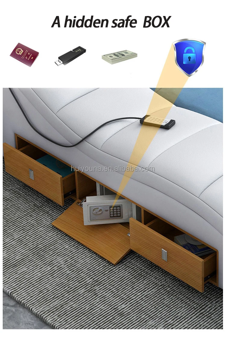 Multifunctional Smart Bed - Modern Comfort and Style