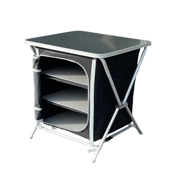 Aluminium Portable Folding Cabinet Camping Cupboard For Outdoor With ...