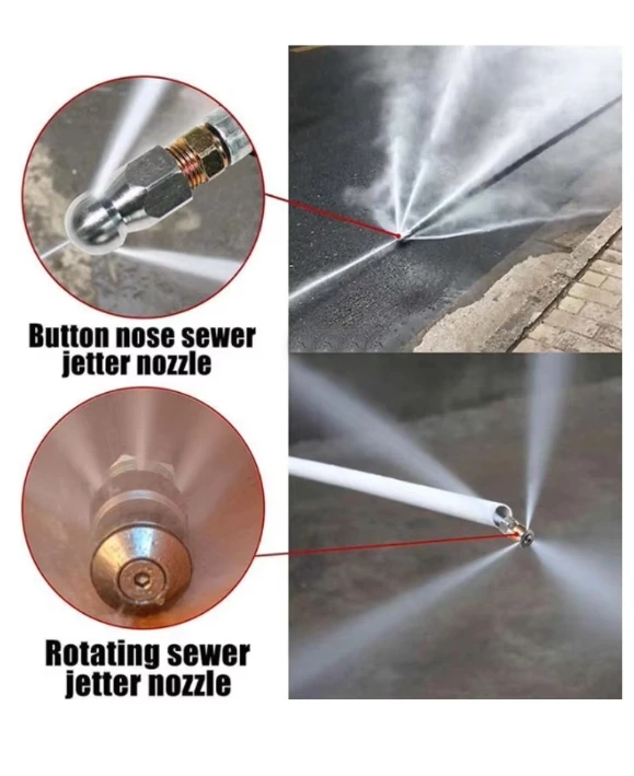 New High-Pressure Plastic Sewer Jetter Nozzle Kit Round Head Nozzles ...