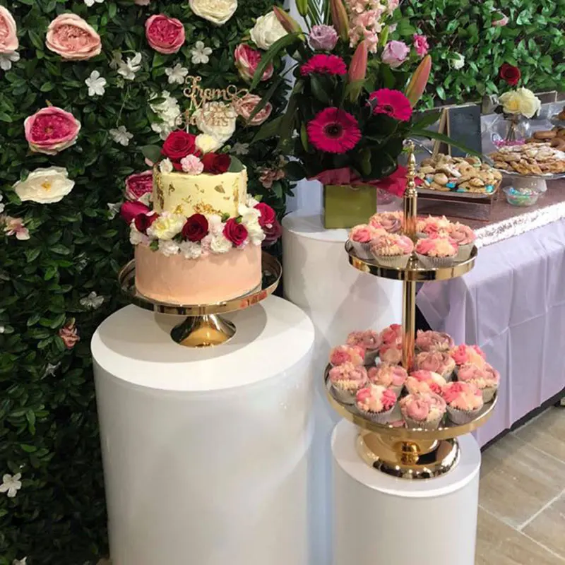 Wholesale Metal Display Plinth For Exhibitions Weddings White Round ...
