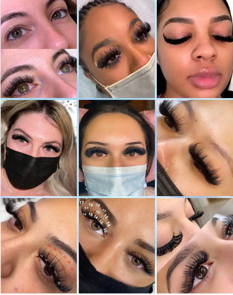 Custom Ribbon Lashes Superfine Band Pre Cut Diy Individual Segmented ...