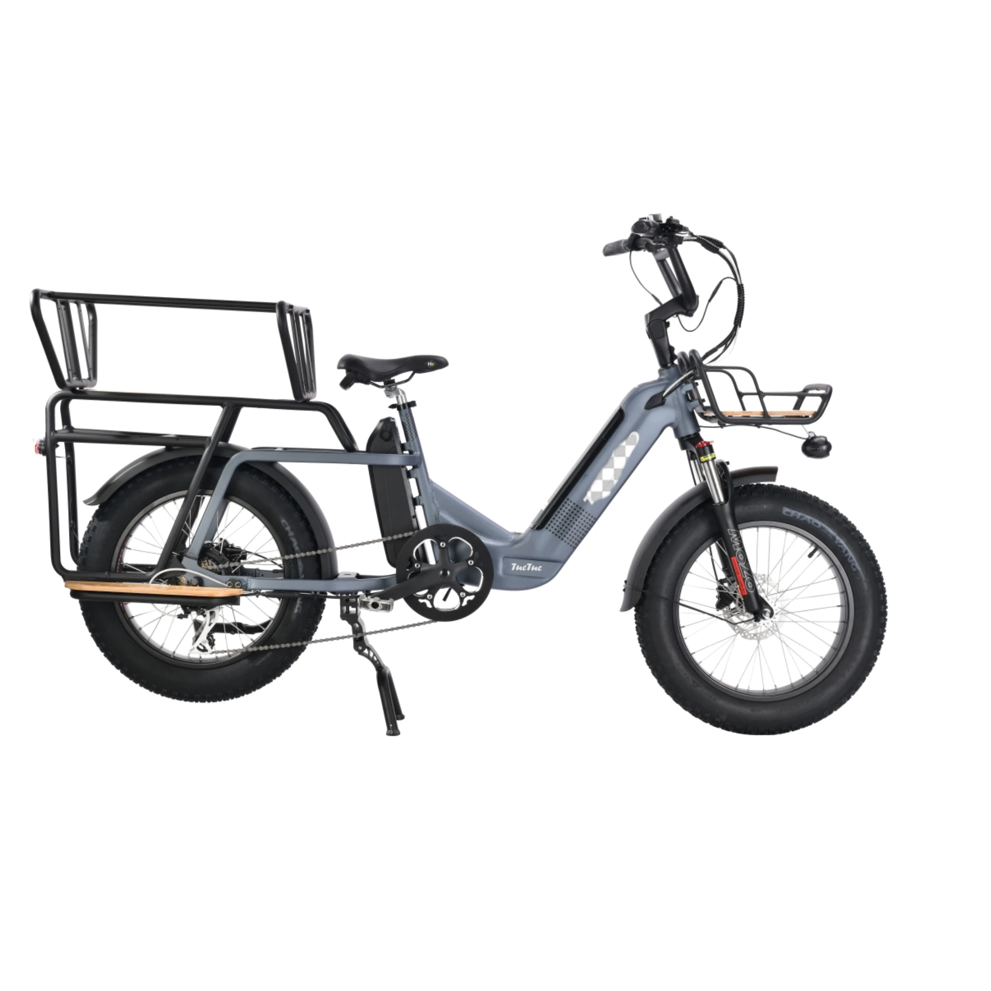 500W Dual Battery Electric Delivery Bike with Hydraulic Brakes