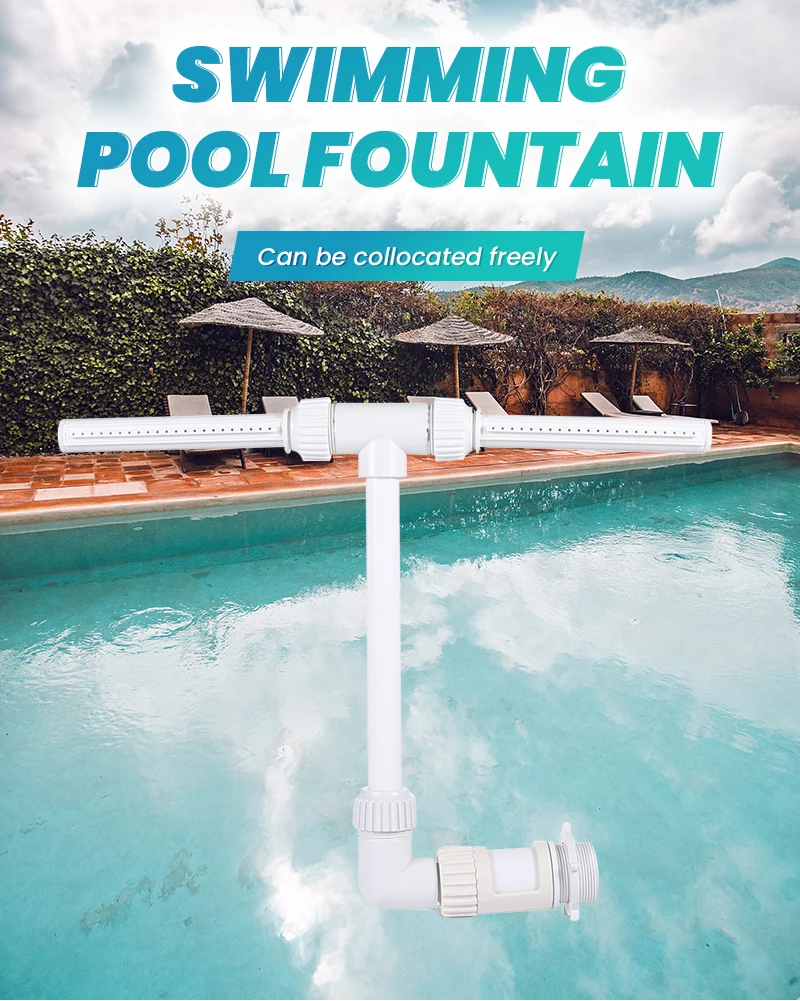 New Product Swimming Pool Waterfall Fountain White Color Plastic Pipe ...