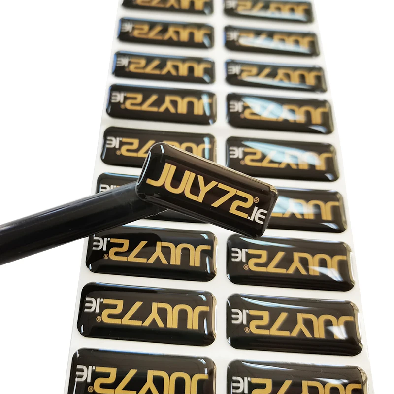 Custom Epoxy Resin Labels Self-Adhesive Dome Sticker 3D Waterproof ...