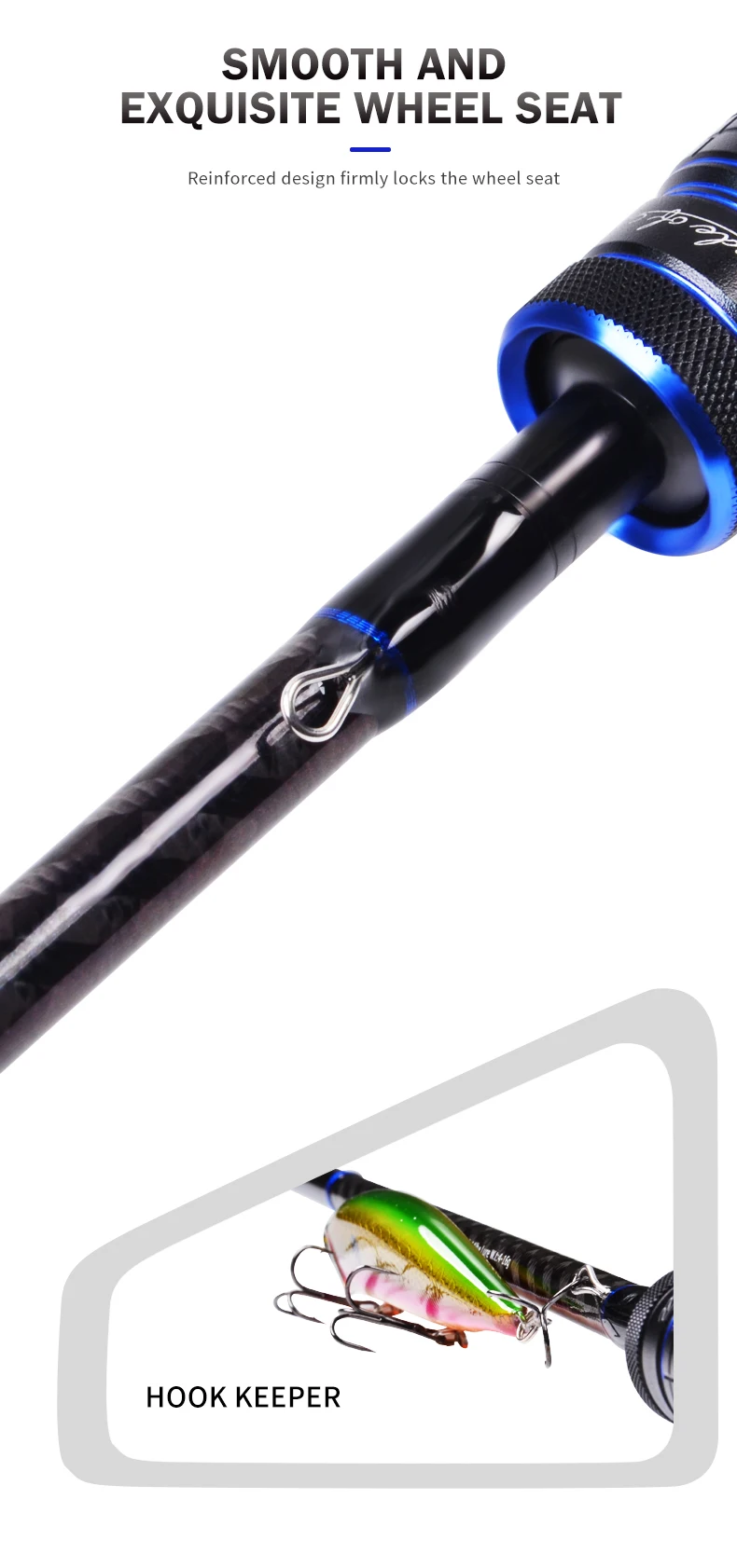 MOJO Factory Surf Fishing Travel Rod - Carbon Spinning Rod