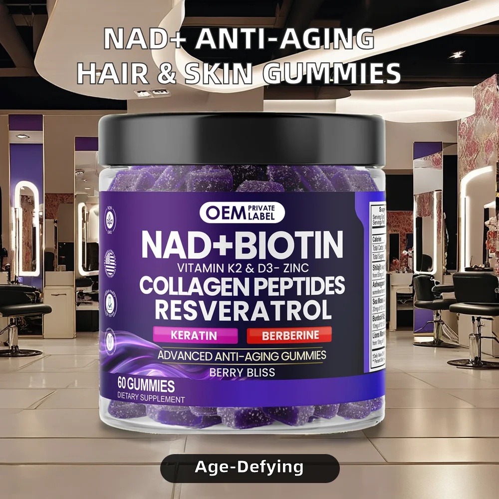 NAD+ Resveratrol Berberine Biotin Gummy - Hair Growth