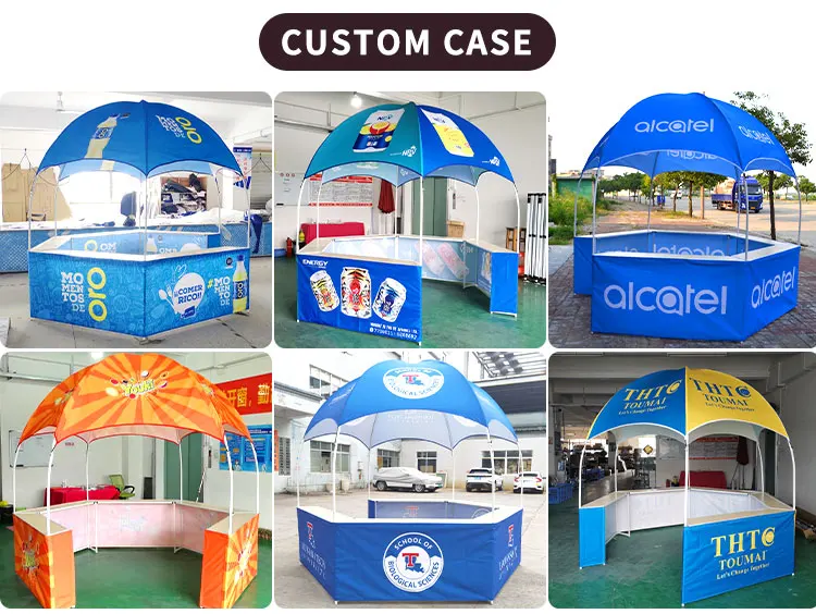 Hexagon Kiosk Dome Booth - Ideal for Trade Show Promotion