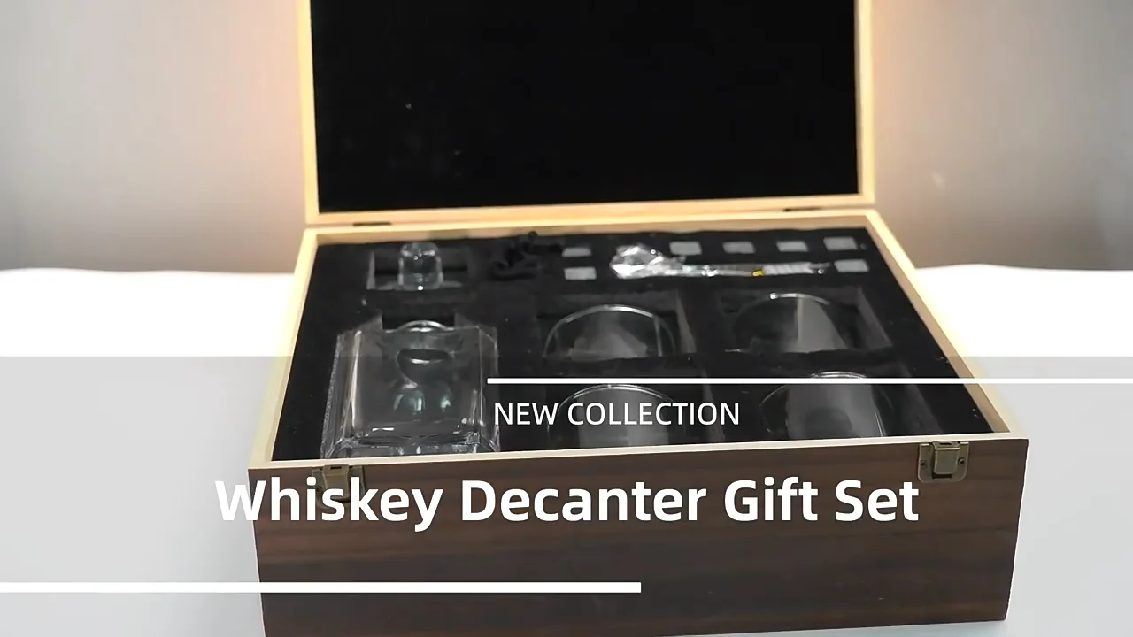 Whiskey Cup Set Custom Logo Engraved Modern Crystal Whiskey Glass Set ...