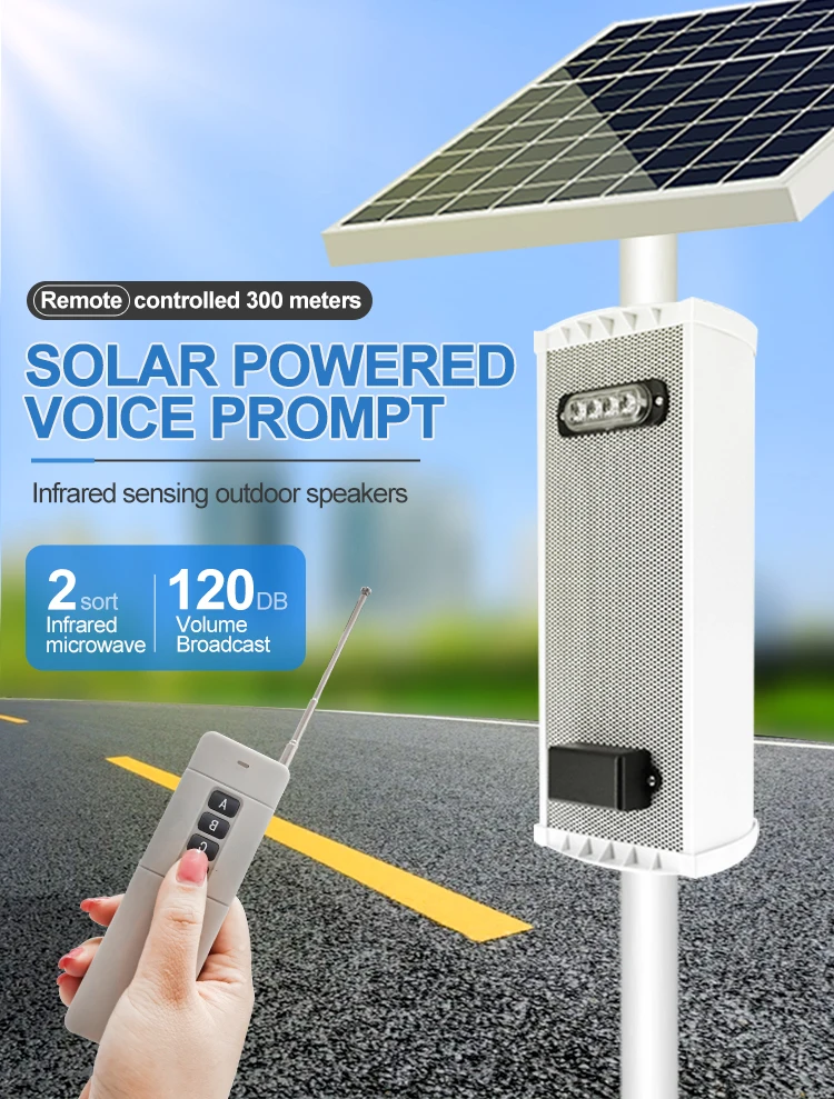 Pir Motion Sensing Solar Panel Powering Outdoor Alarm Siren - Buy ...