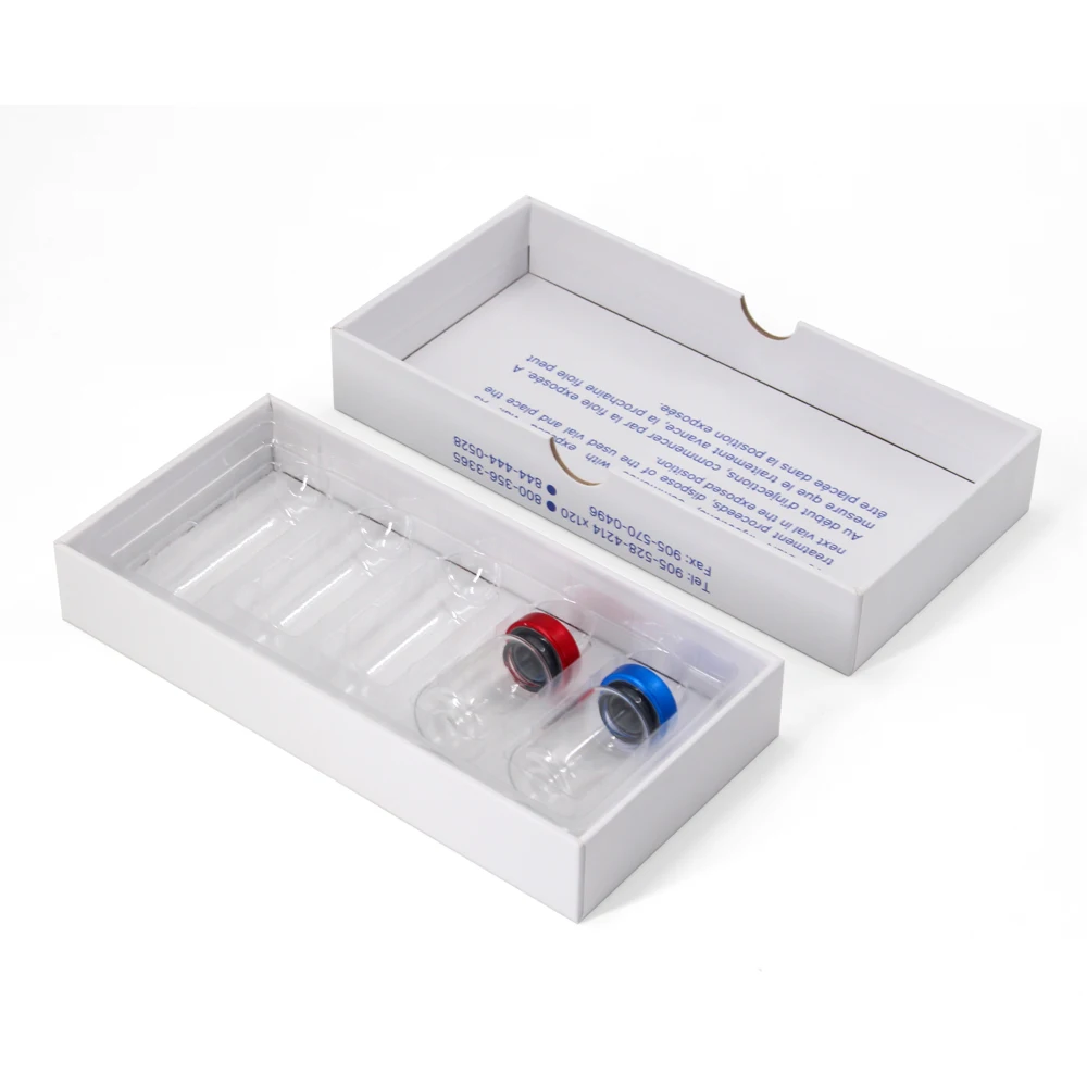 Custom Logo Luxury Peptide Vial Packaging Paper Gift Box With Plastic ...