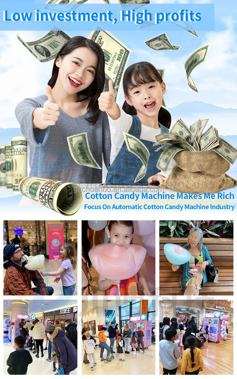 Chuanbo Cotton Candy Vending Machines - Sweet Treats Made Easy