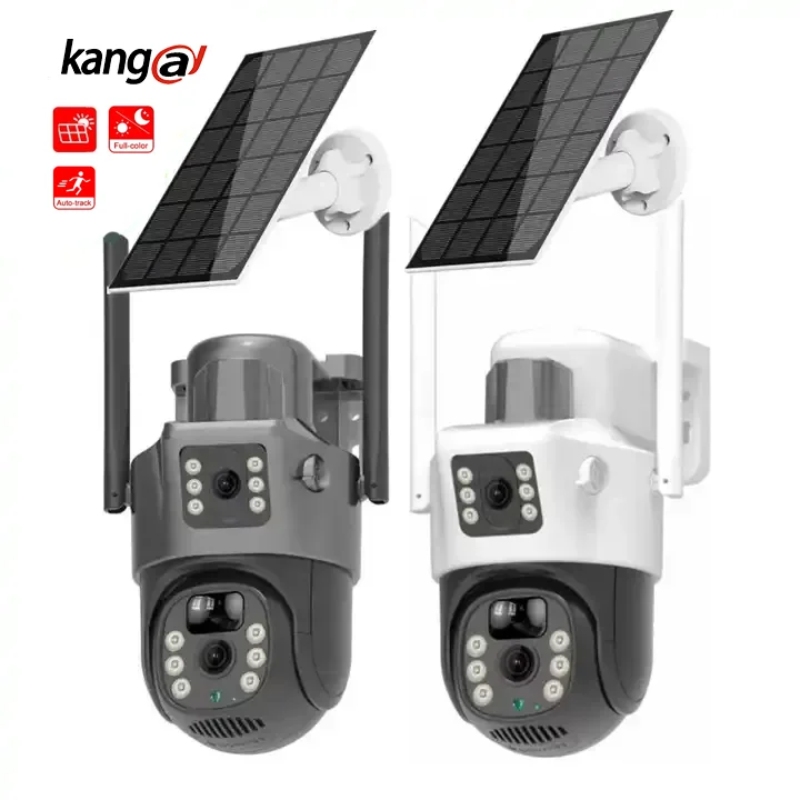 V380 WIFI Solar CCTV Camera Full Color Night Vision Recording Security ...