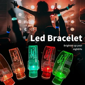 Sound Activated Led Wristband Dmx Control Led Wristband For Event Led ...