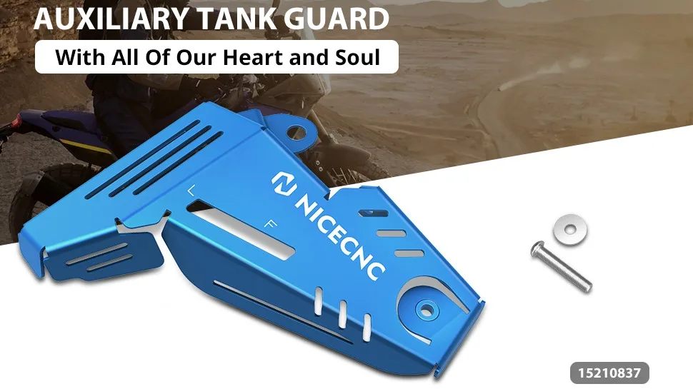 Nicecnc Aluminum Anodized Auxiliary Tank Guard For Yamaha Tenere 700 ...