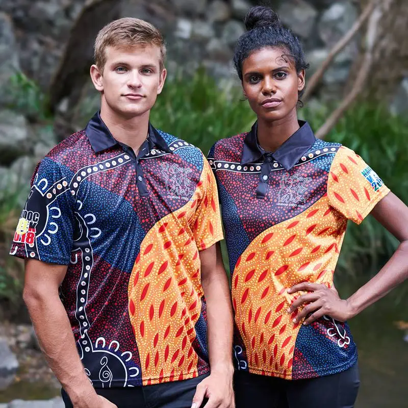 Wholesale Australia Indigenous Polo Shirt Design Your Own Logo