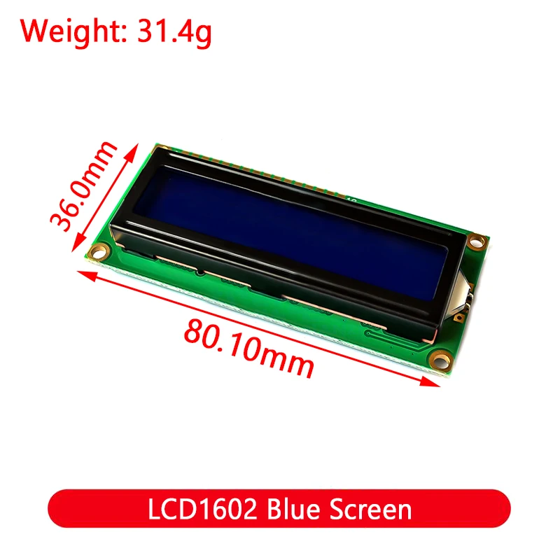 Lcd Module Blue Green Screen For Arduino 0802 1602 2004 12864 Lcd Character Uno R3 Mega2560 ...