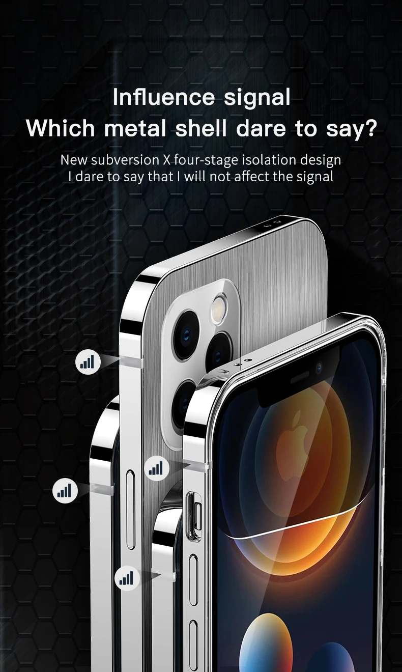 Titanium Steel Metal Phone Case,Waterproof Shockproof Metal Phone Case ...