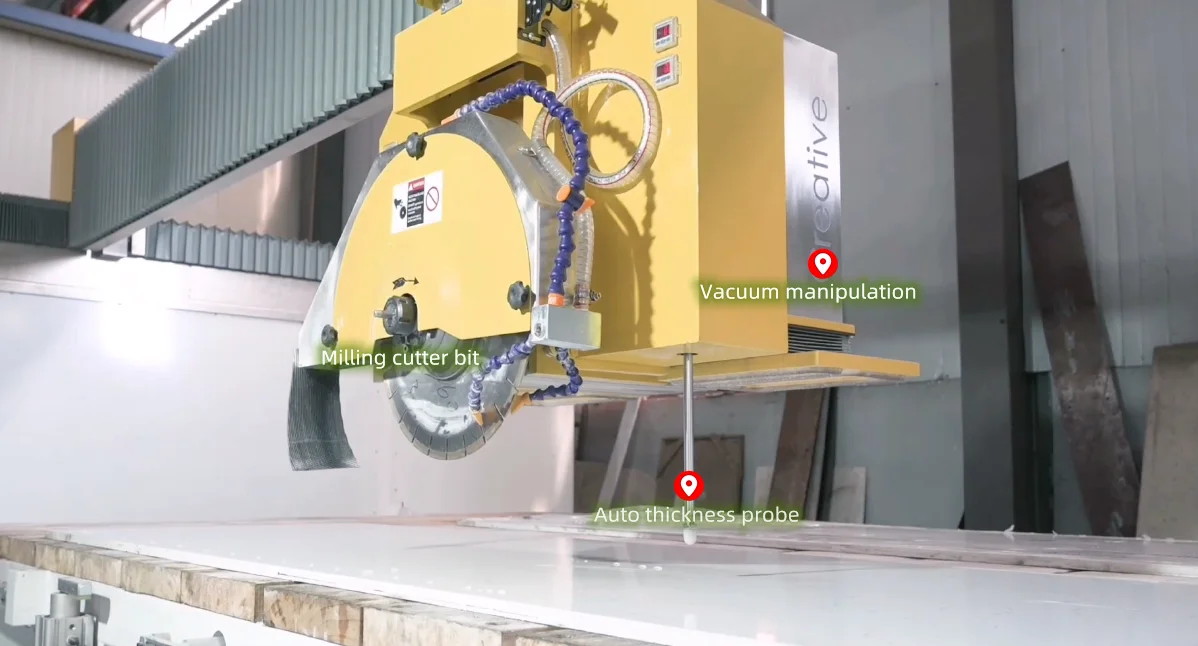 Cnc 5 Arix Bridge Saw Marble Stone Cutting Machine Cnc 5 Axis Cutting ...