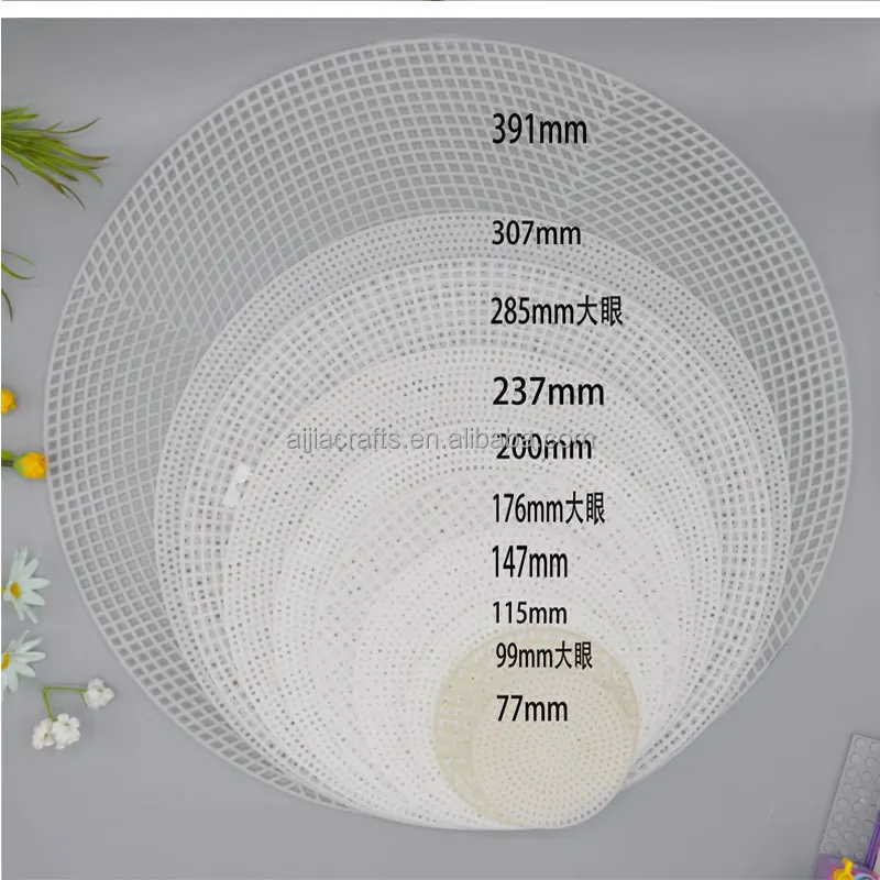 Plastic Canvas Mesh Sheets Round Clear Canvas Sheets Needlepoint Blank ...