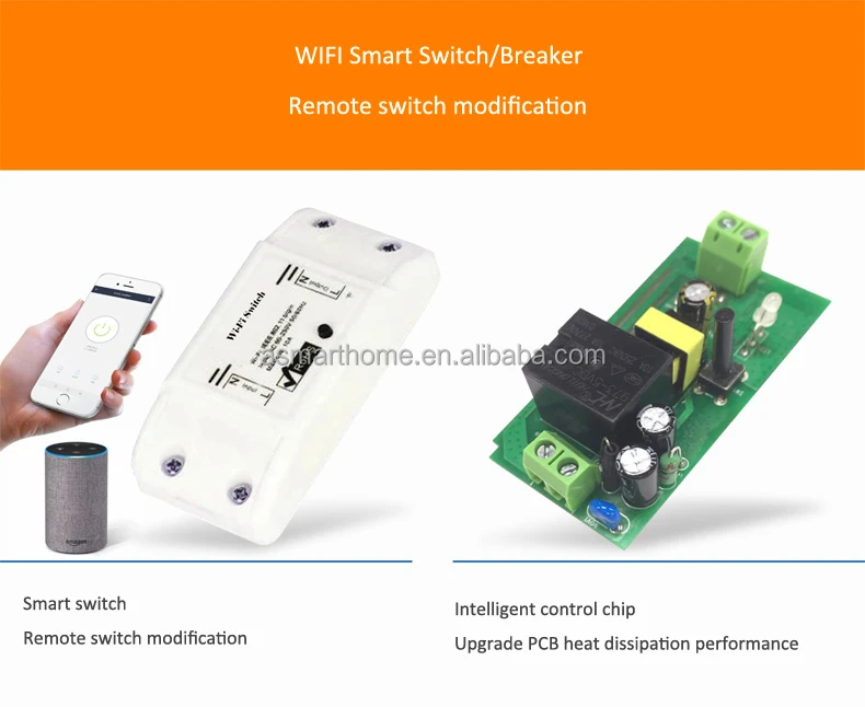 Smart Home Automation Relay Module Controller Diy Wireless Tuya Ewelink ...