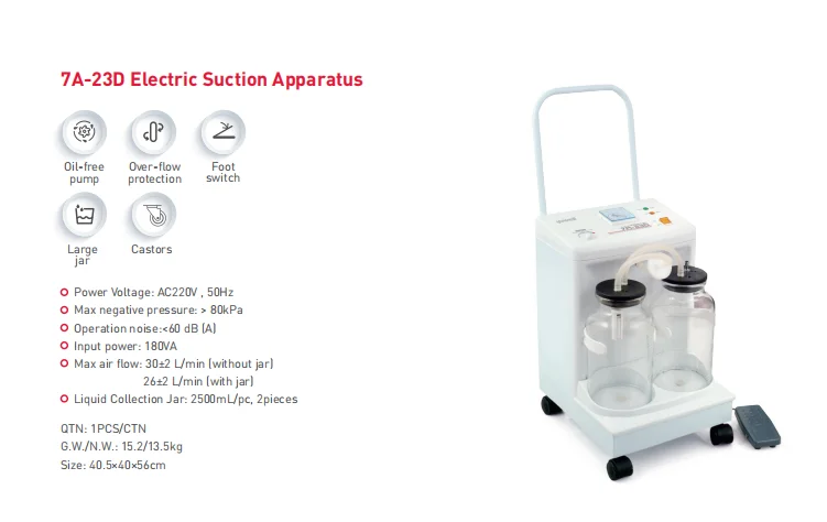 Hospital Medical Electric Suction Sputum Aspirator Portable Phlegm ...